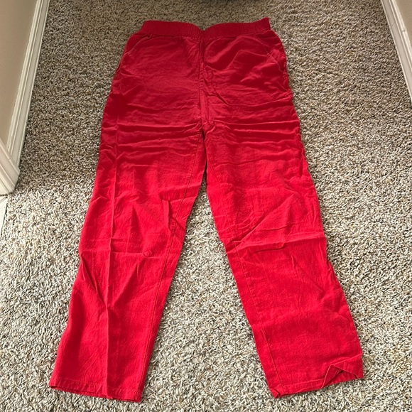 Forever 21 | Pants & Jumpsuits | Red Lenin Pants | Poshmark